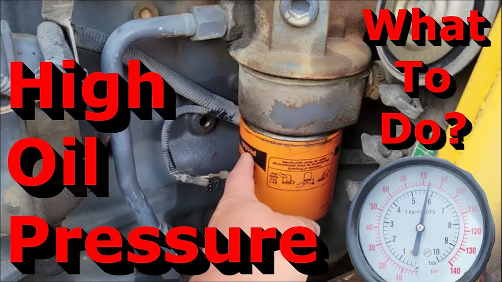 How can excessive oil pressure be resolved?