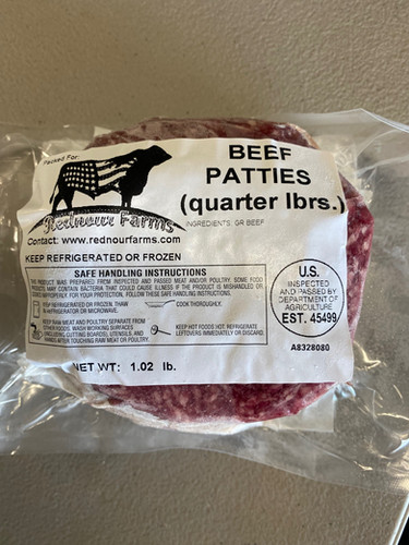 Beef Patties (Quarter lb. packs) | Rednour Farms