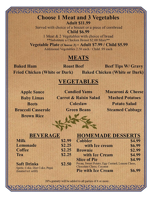 MENU | the-front-porch