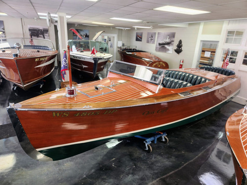 Sold- 1930 22' Chris Craft Triple Cockpit Runabout | Bergersen Boat Co.