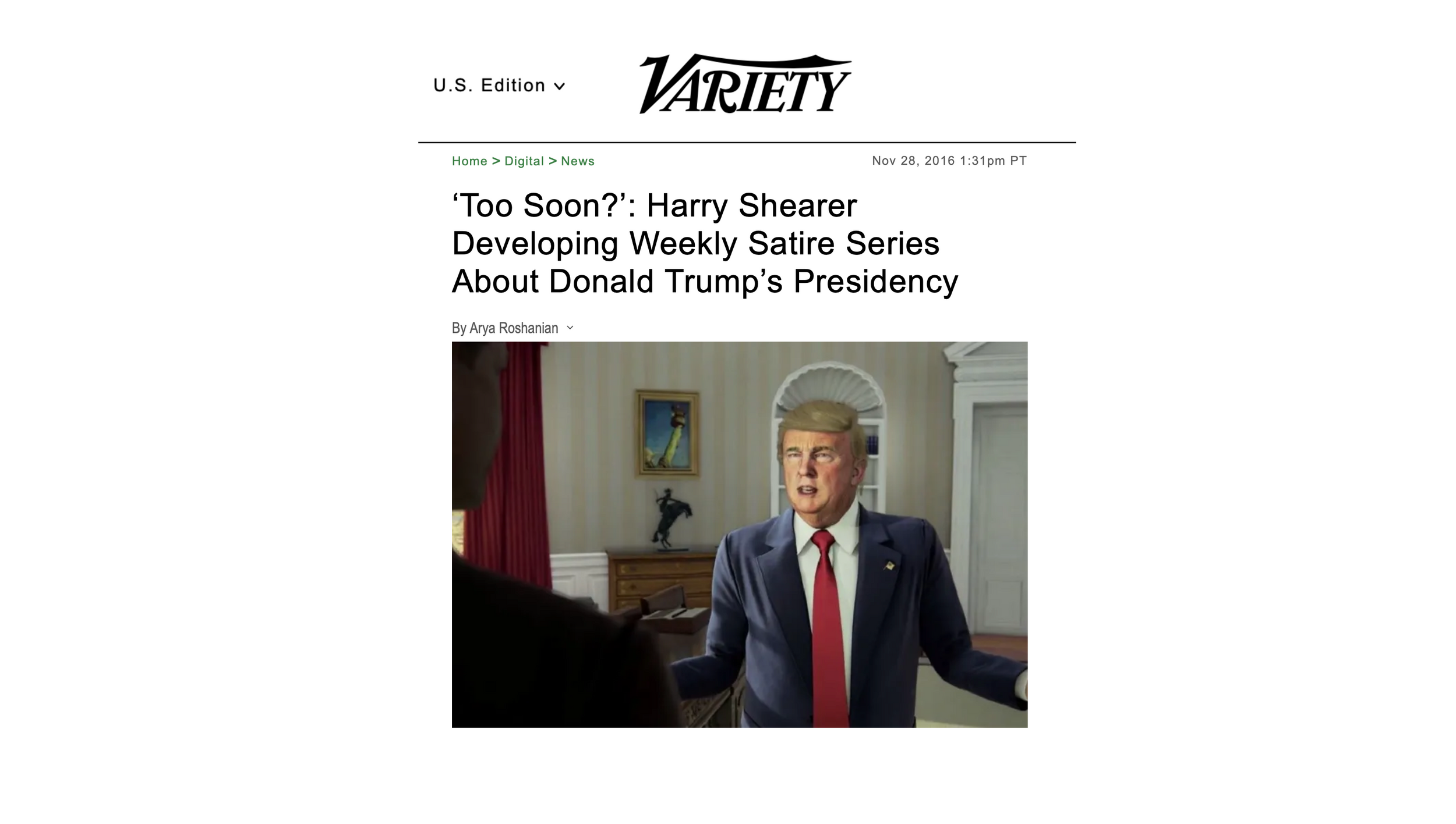 Harry Shearer TV Pilot | MacInnes Studios