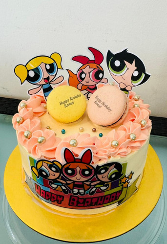 The Powerpuff Girls birthday Cake 7 inches | Last minute desserts