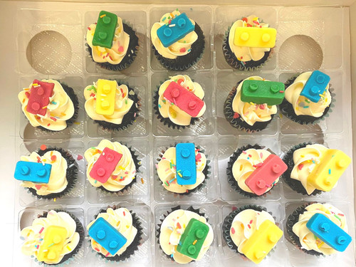 Dozen Lego mini cupcakes 🧁 | Last minute desserts
