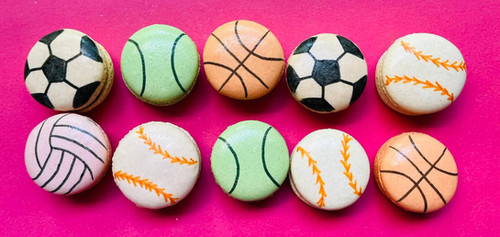 Balls theme macarons - Dozen | Last minute desserts