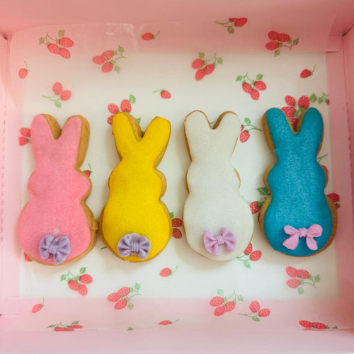 box of 4 Bunny Cookies | Last minute desserts