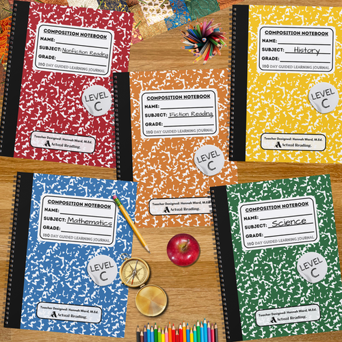 Level C Guided Learning Journal Bundle | Actual Reading