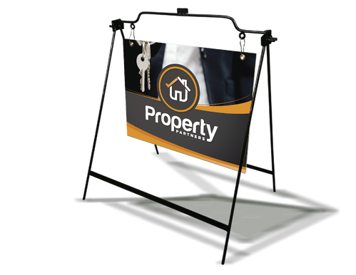 Real Estate A-Frame and Sign (24" x 18") | CelebrityRedCarpets