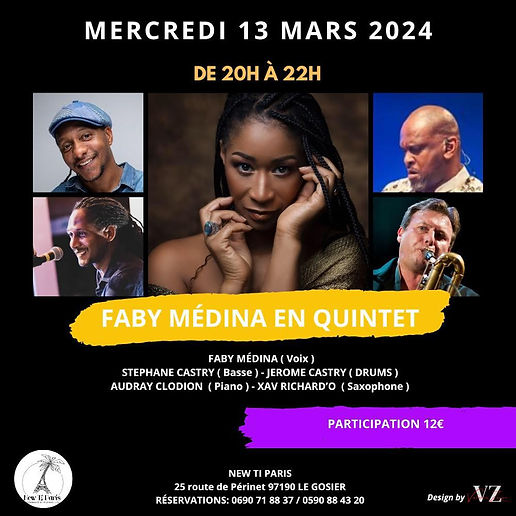 FABY MEDINA Site officiel, Chanteuse de Jazz | Faby Médina | Jazz singer