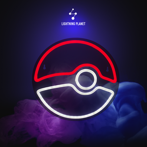 Pokemon Pokeball USB neon light | Lightning Planet