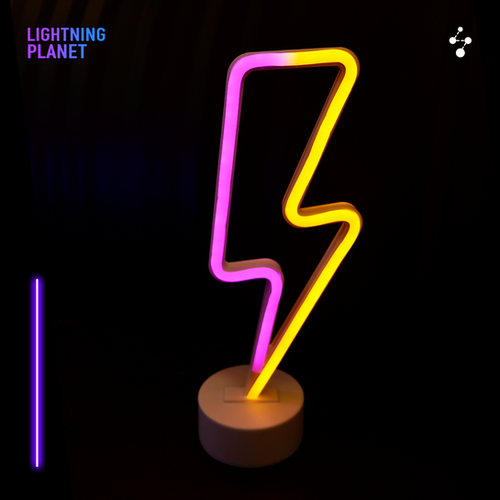 lightning(stand) LED neon light USB | Lightning Planet