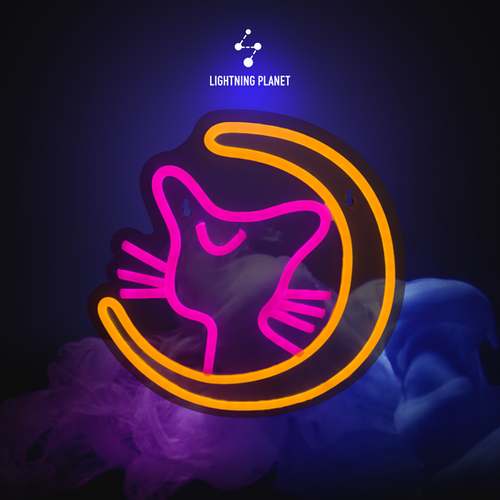 Mini Sailor Moon Luna cat USB neon light | Lightning Planet