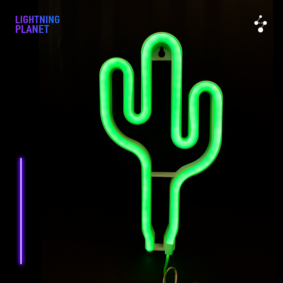 Cactus LED neon light USB | Lightning Planet