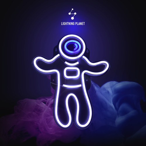 Spaceman / Astronaut star LED neon light | Lightning Planet