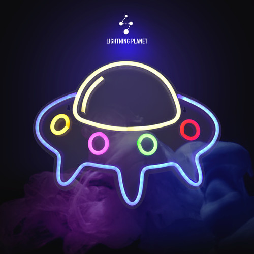 Spaceship / UFO LED neon light | Lightning Planet