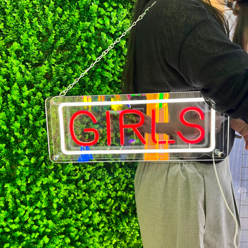 GIRL LED neon light box | Lightning Planet