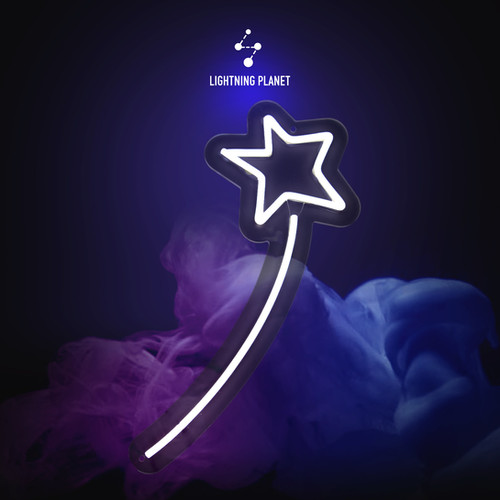Shooting Star LED Neon Light. Perfect for bedrooms, living rooms, parties | Lightning Planet