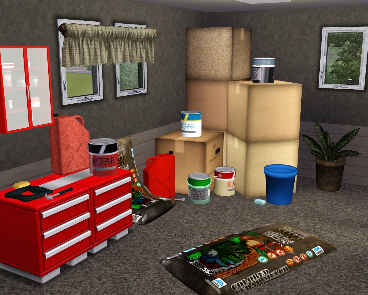 Sims 3 - Garage Clutter | FPC Sims