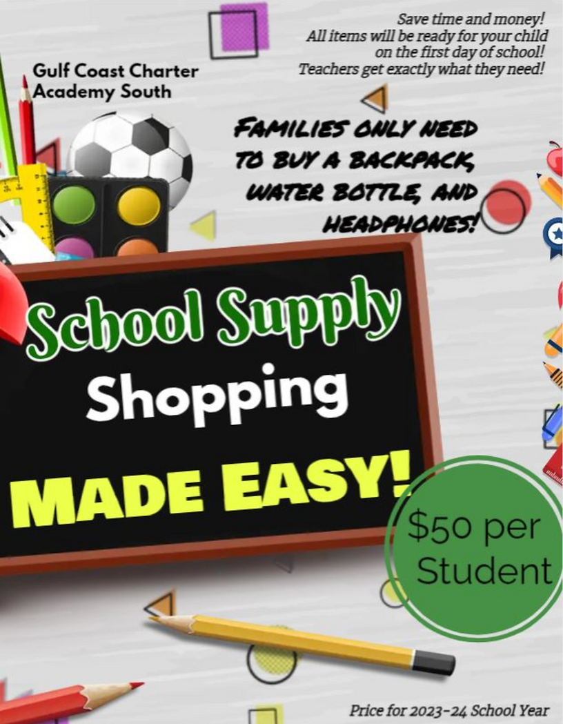 Supply List - Gulf Coast Charter Academy South