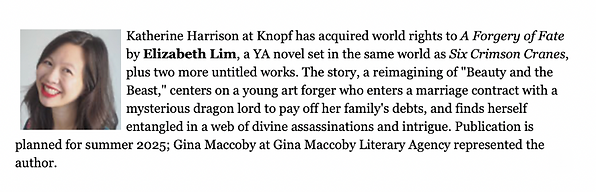 ELIZABETH LIM - YA Author | HOME