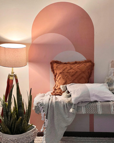 DIY Overlapping Archs Bohemian Wall Sticker | Letsdotherooms