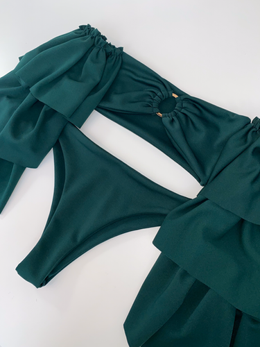 Honolulu in Bottle Green | Ocean Rain Designs