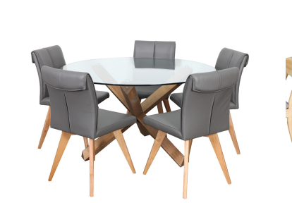 Sala Dining Table | Leather & Thread