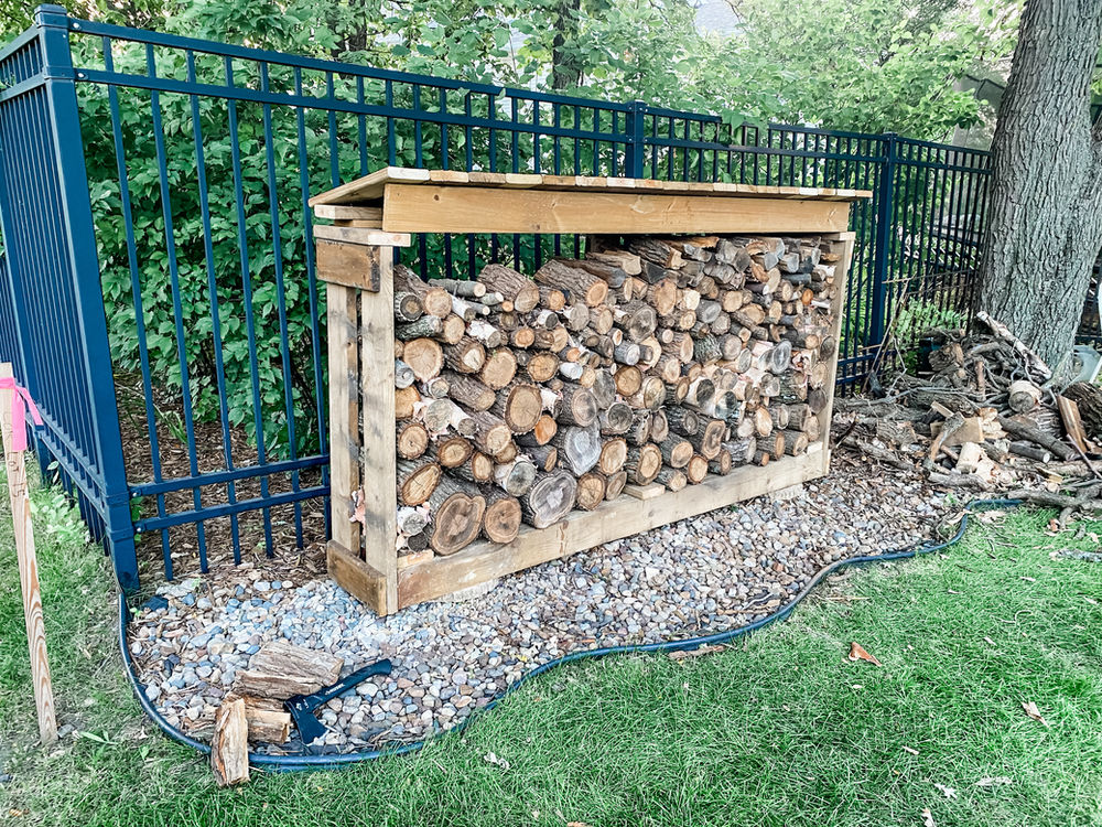 Project Idea for Using Scrap Deck Pieces: Firewood Storage