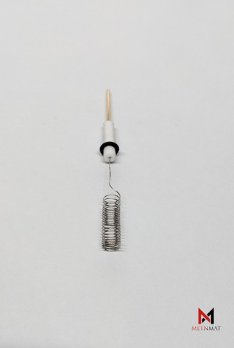 Platinum counter electrode with (Spring Shaped Pt Wire Electrode Sheath ...