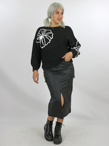 Cargo Rok Fay Leather Look | Black Just Black