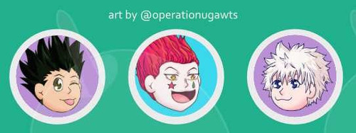 Hunter x Hunter Reaction Buttons | Operation UGAWTS