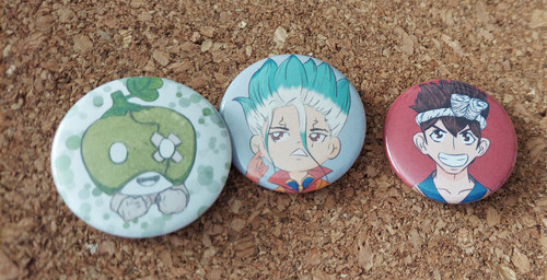 Dr. Stone Buttons | Operation UGAWTS