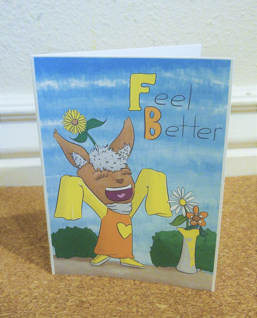 Feel Better Rabbit Greeting Card | Operation UGAWTS