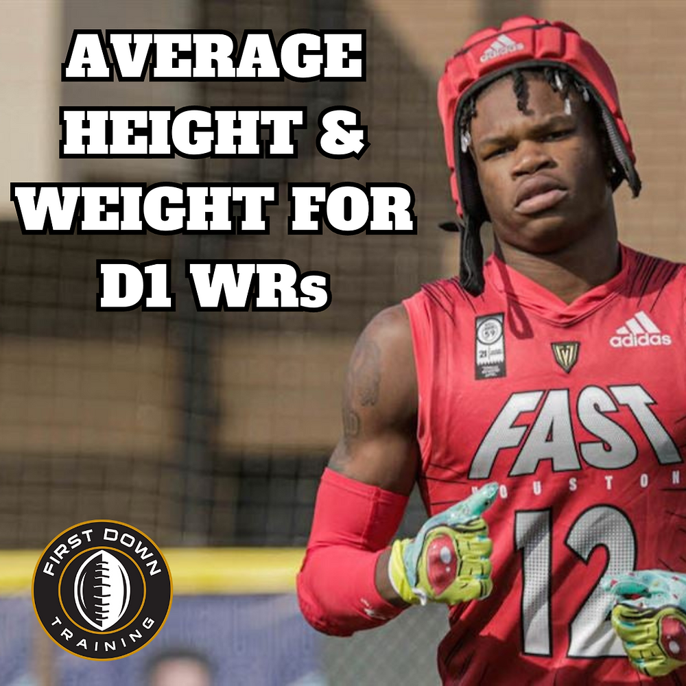 AVERAGE HEIGHT & WEIGHT FOR D1 WRs