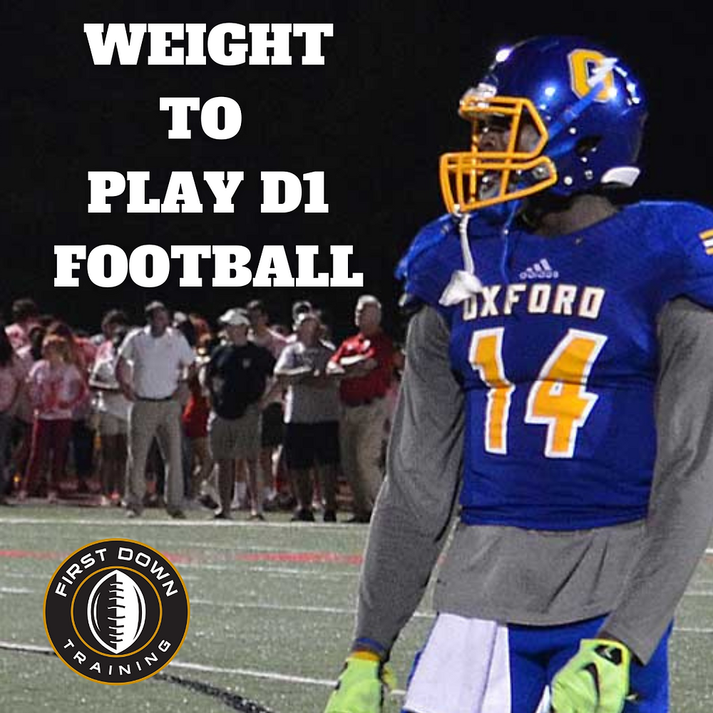 WEIGHT To Play D1 Football