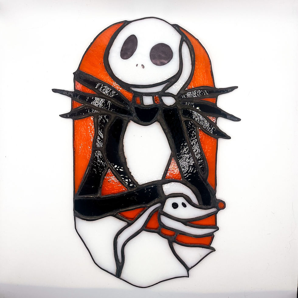 Jack and Zero stained glass window | Lotte Van Den Heuvel