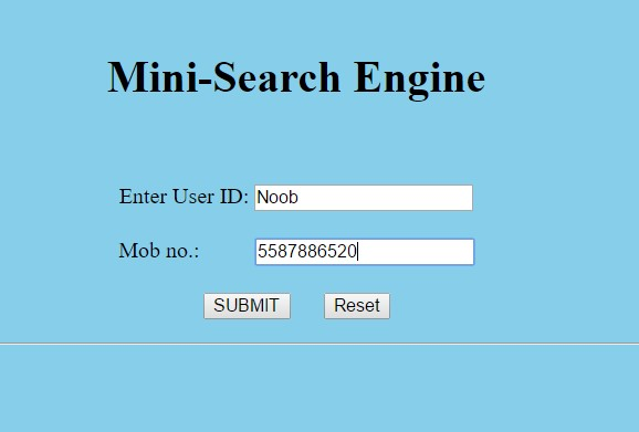 The Mini-Search Engine