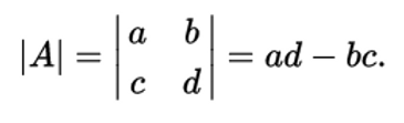 Determinant of a matrix using recursion.