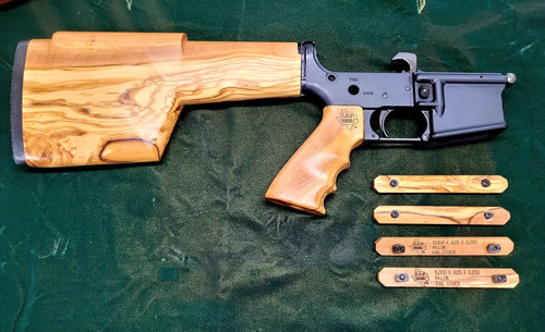 AR-15 Olivewood Magpul Style Stock Set | customfirearmproduct