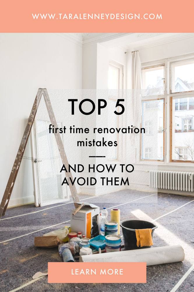 5 mistakes people make in their 1st renovation