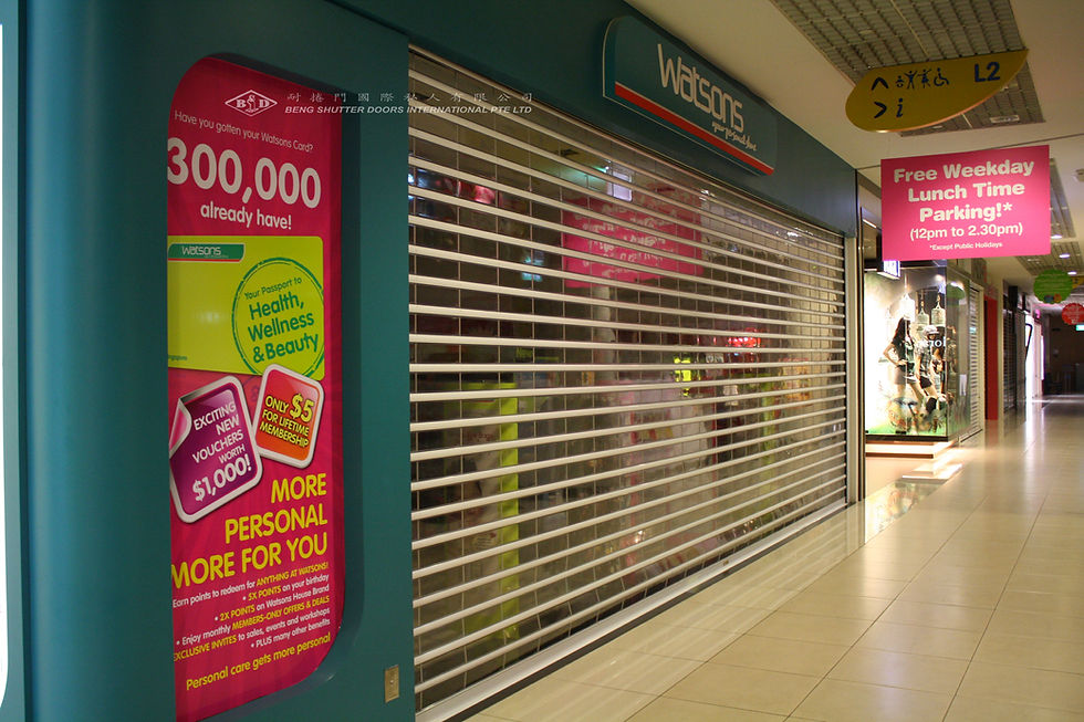 Clear Vision Polycarbonate Roller Shutter