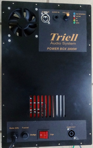 Amplificador Ativar Caixa Power Box 2000w Inbox 2 Ohms | Triell