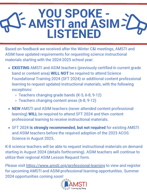 K-5 Science Professional Learning | AMSTI
