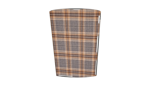 Handmade Highland Wool Balmoral Pewter Waste Paper Bin | Berry & Grouse