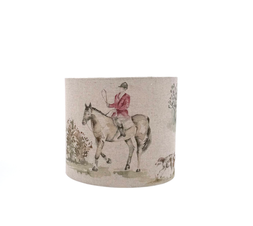 Voyage Horse & Hound Linen Lampshades by Berry & Grouse | Berry & Grouse