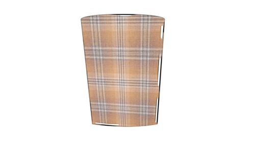 Handmade Highland Wool Balmoral Beige Waste Paper Bin | Berry & Grouse