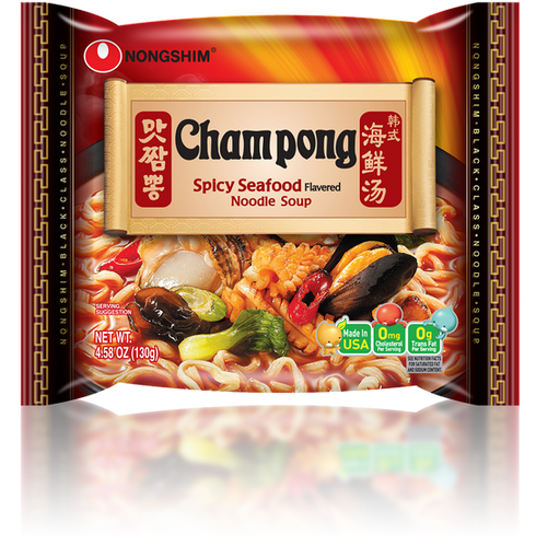 Nongshim Champong (Spicy Seafood) Ramen | Korean Food Mart