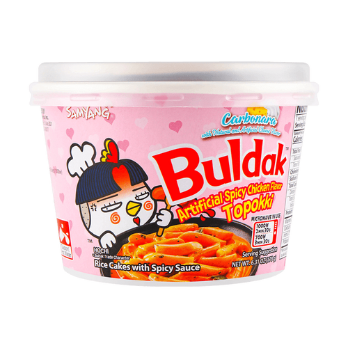 Samyang Buldak Carbonara Hot Chicken Topokki Bowl | Korean Food Mart