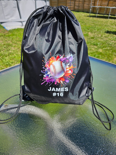 Draw String Bags Baseball | Sharko Designs