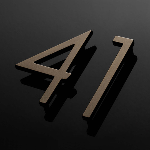 Bronze House Numbers | Ferosa Metal Address Numbers