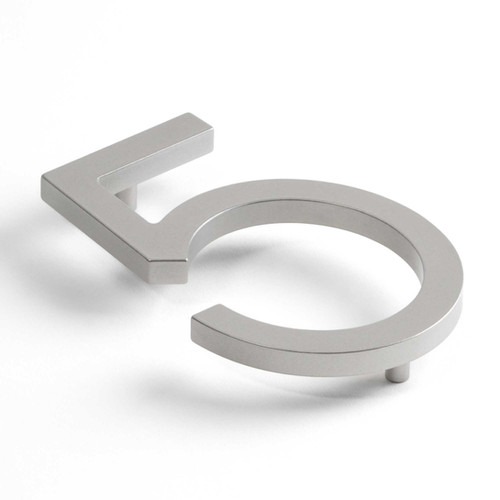 Silver Modern House Numbers | Solid Aluminum Address Numbers | Ferosa